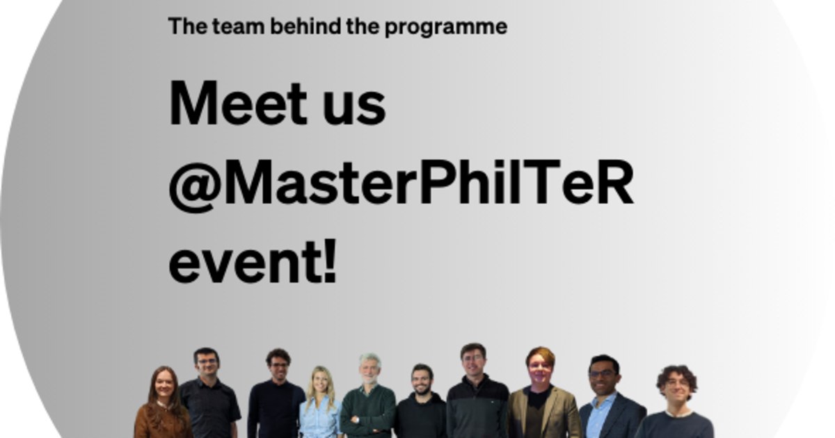 Meet us @MasterPhilTeR event! - University of Lucerne
